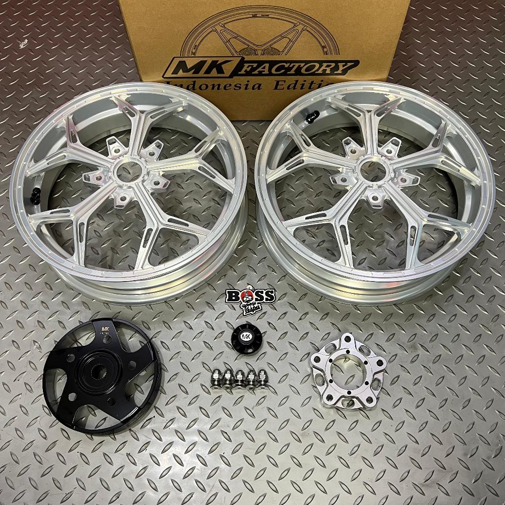 Jual Velg MK Factory MK14 Silver 12" Front & Rear Vespa Sprint Prima ...