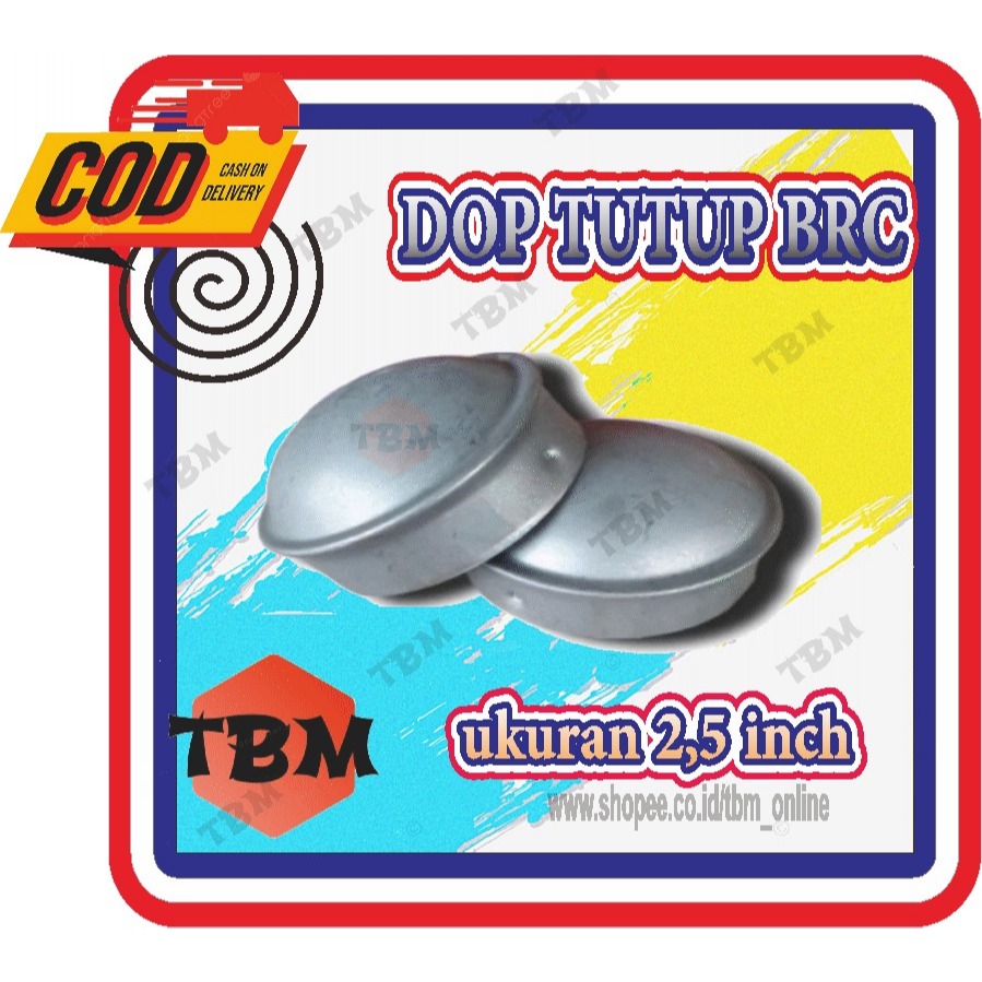 Jual dop tutup tiang pagar brc 2,5 inch topi pipa galvanis 2 1/2 in ...