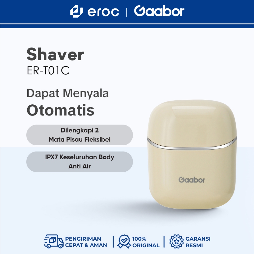 Jual GAABOR Alat Cukur Jenggot Kumis Portable Mini Shaver IPX7 ...