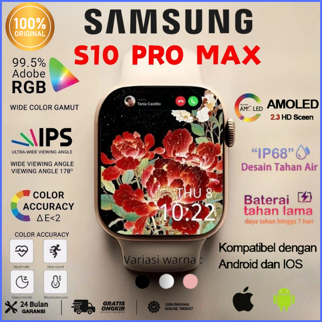 Jual 【 ️100% Asli SAMSUNG 】 Series S9&S10 Pro Max Smart Watch GPS ...