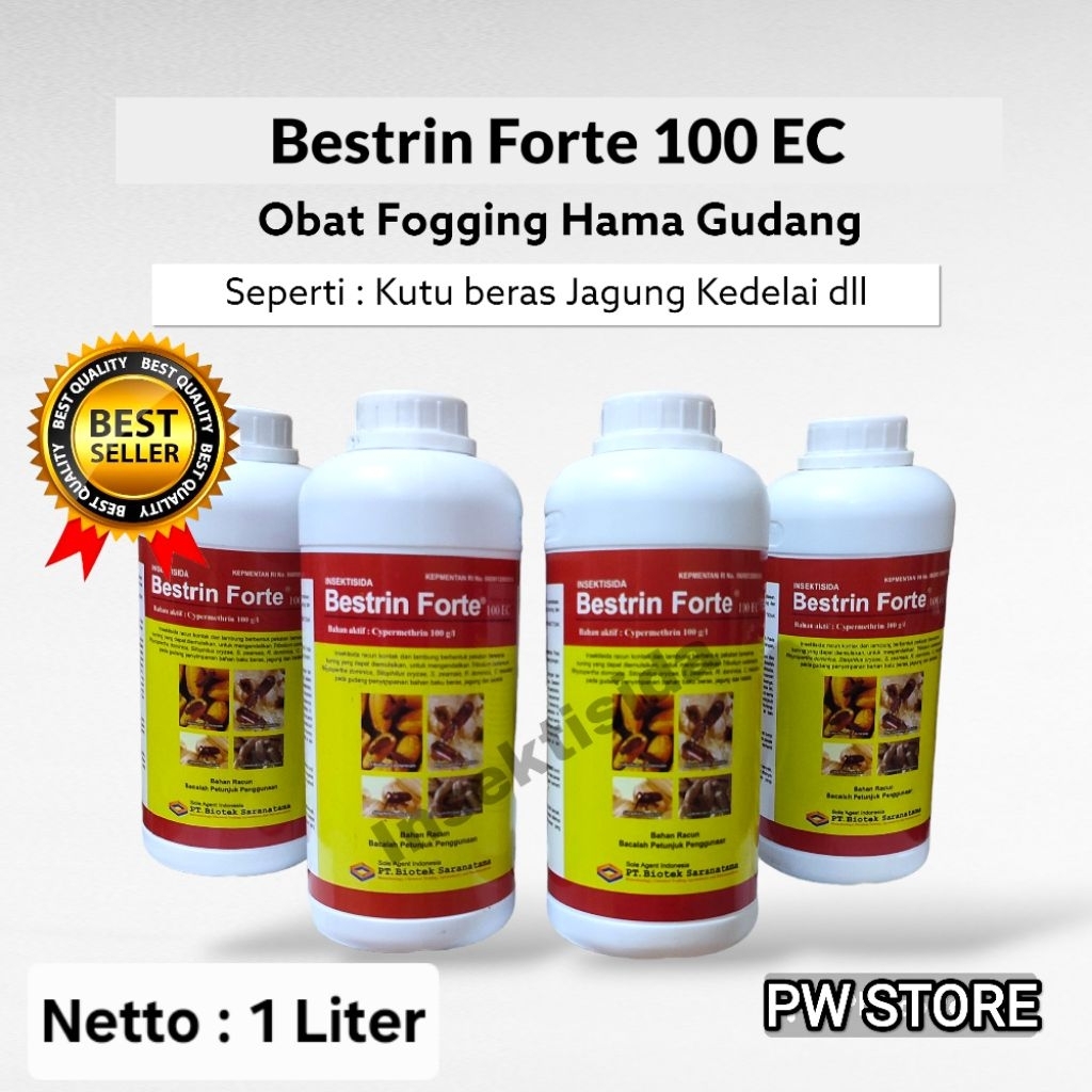 Jual Bestrin Forte 100 EC -Spray Fogging Cairan Basmi Kutu Beras Gabah ...