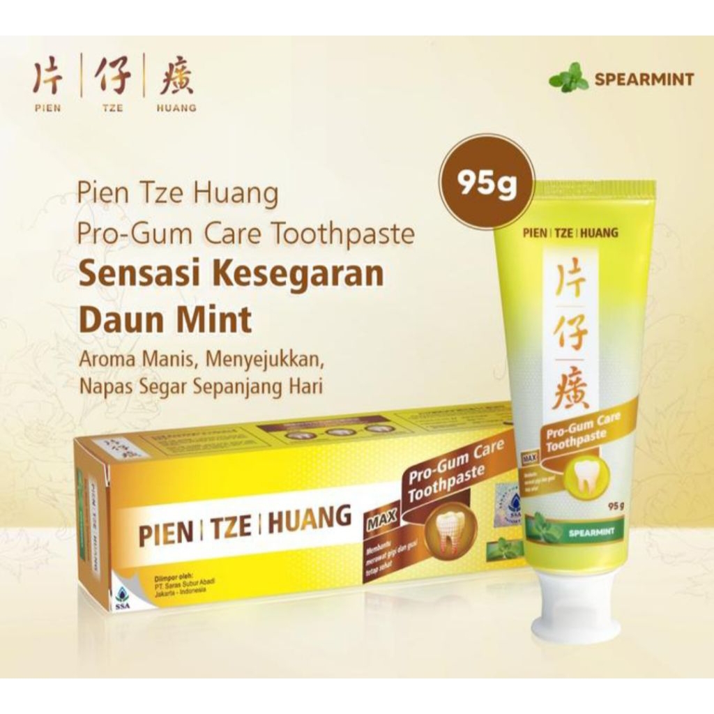 Jual PIEN TZE HUANG PRO GUM CARE TOOTHPASTE SPEARMINT 95 GRAM | Shopee ...