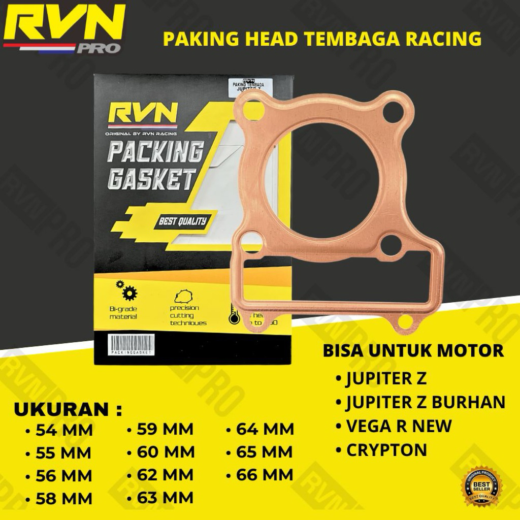 Jual PERPAK GASKET PAKING PACKING BLOK HEAD HED TEMBAGA JUPITER Z VEGA CRYPTON JUPITER Z BURHAN ...