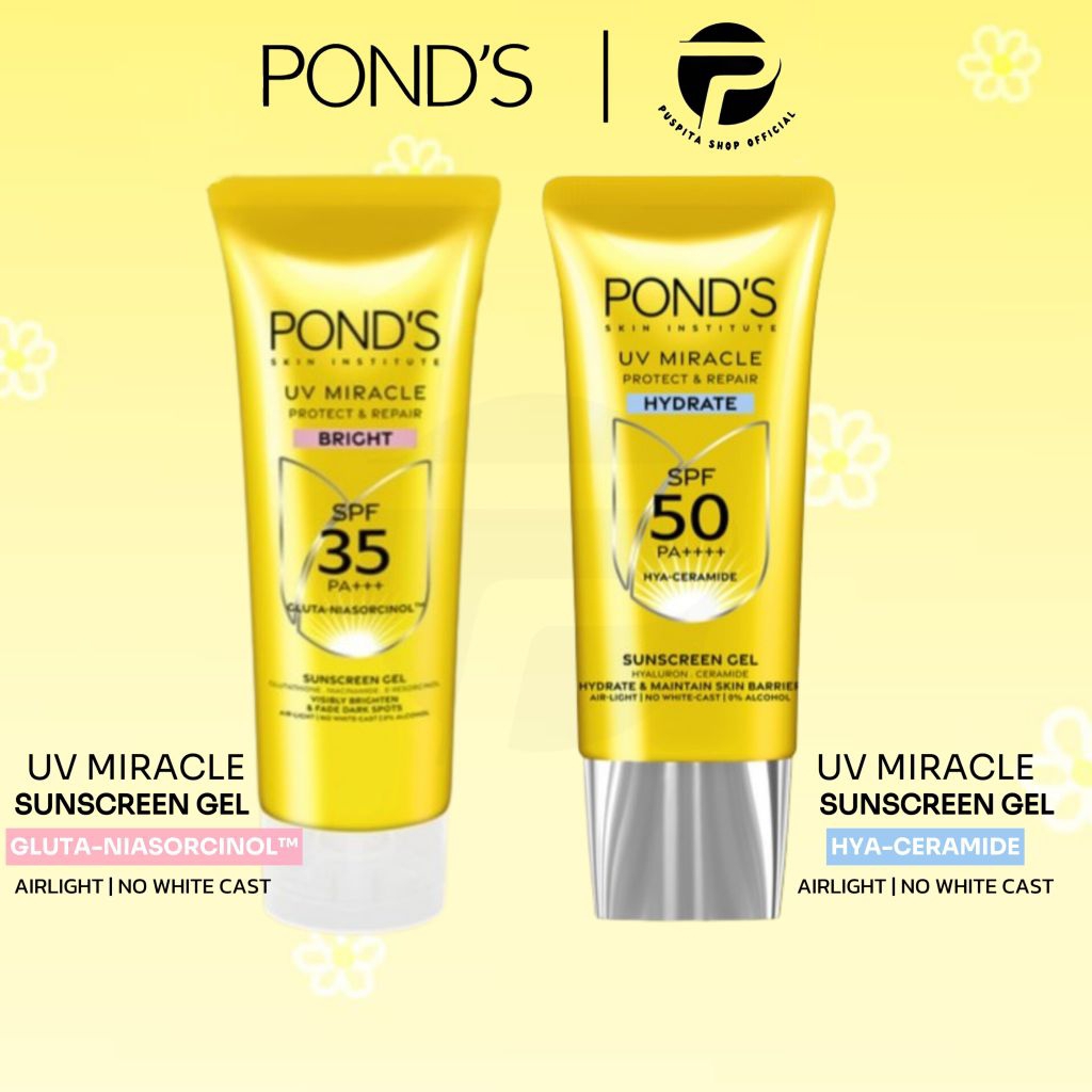 Jual POND'S UV Miracle Protect & Repair Bright Sunscreen Gel SPF 35 PA ...