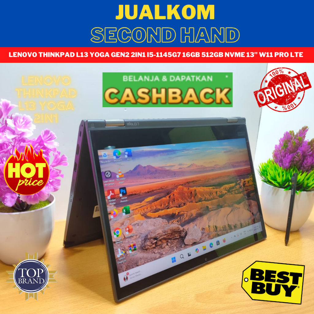 Jual Laptop Second Berkualitas Laptop Bekas Laptop 2 in 1 Lenovo ...