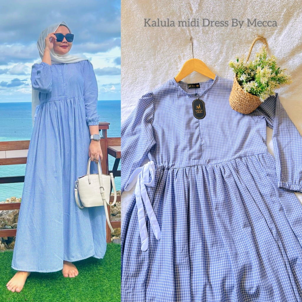 Jual Kalula midi dress mecca collection | Shopee Indonesia