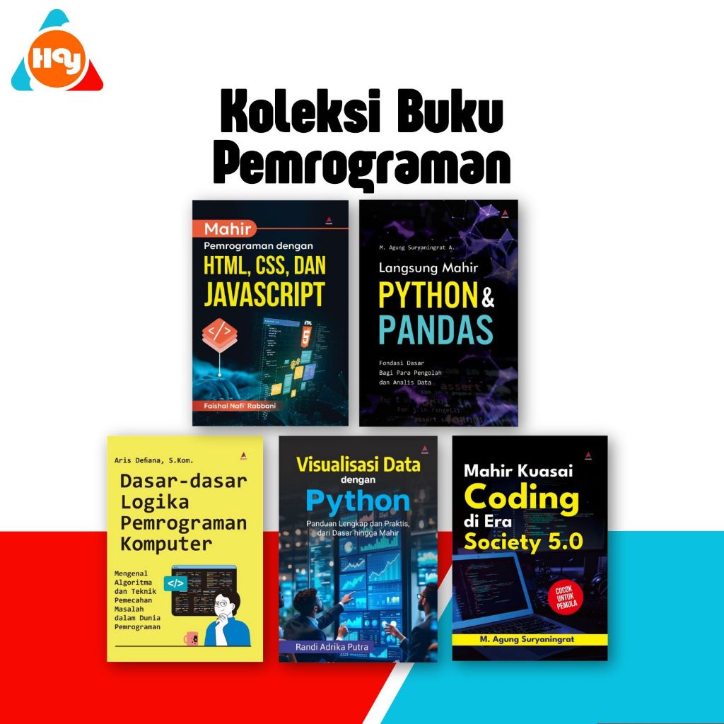 Jual Buku Pemrograman | Mahir Kuasai Coding,Visualisasi Data,Logika Pemrograman,Python & Pandas ...
