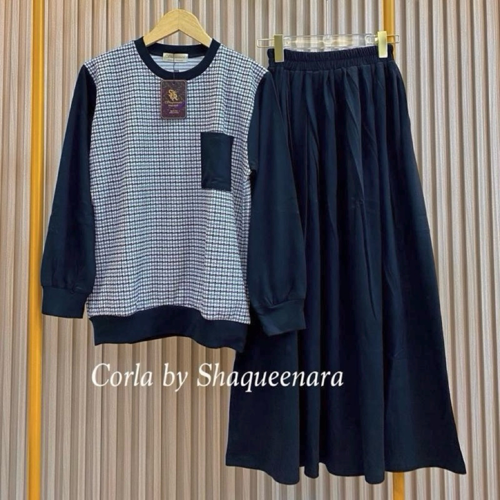 Jual Uni Ara - One Set ( Corla ) One set Premium || Setrok Wanita Kekinian | Shopee Indonesia