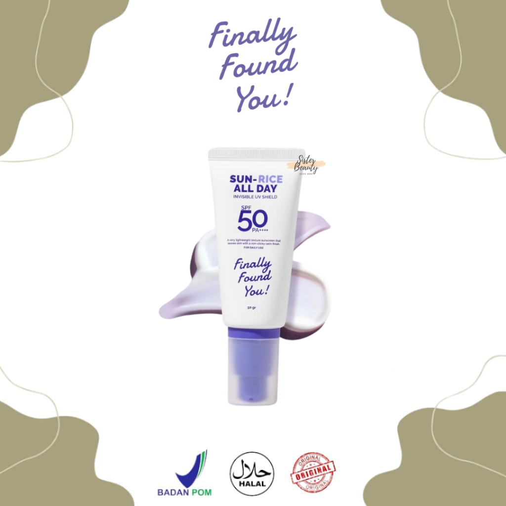 Jual SisterBeauty - Finally Found You! SUN-RICE ALL DAY Invisible UV ...