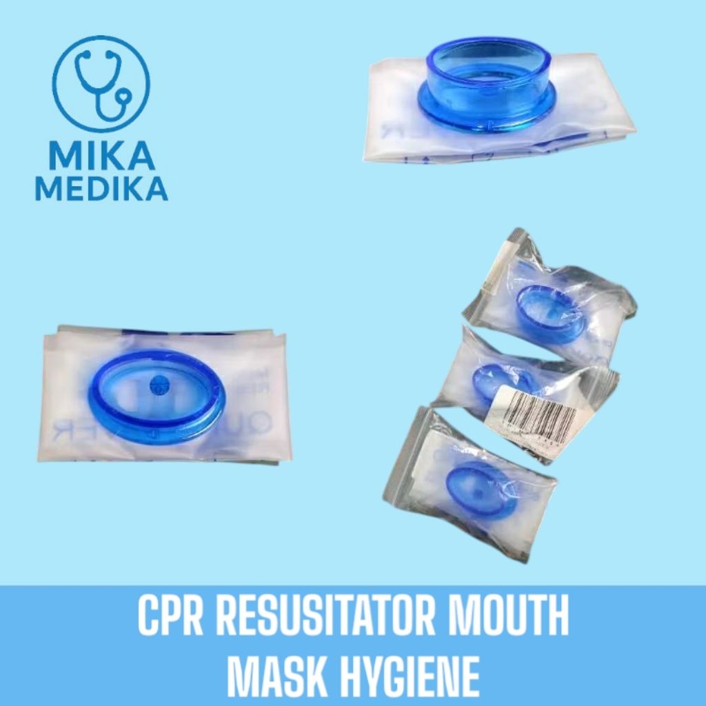 Jual CPR RESUSITATOR MOUTH MASK HYGIENE EMERGENCY RESCUE FACE SHIELD ...