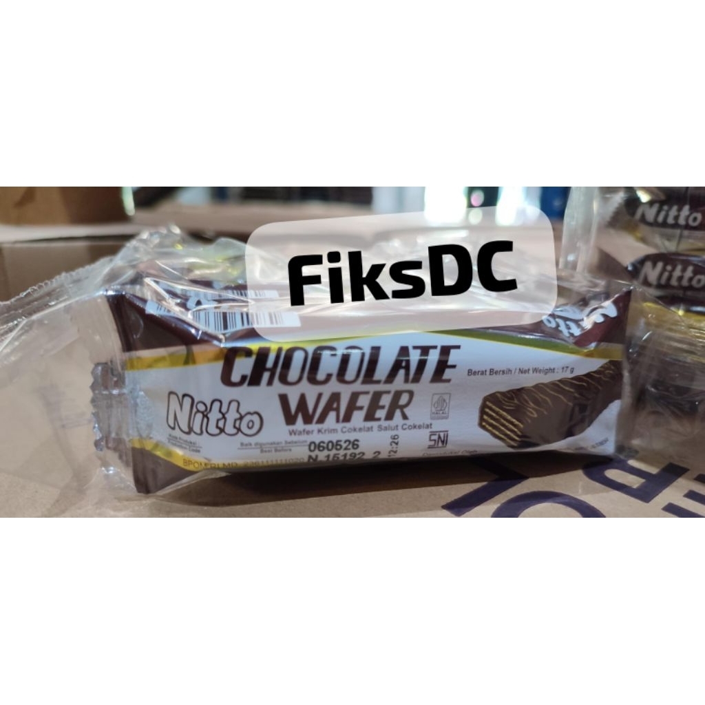 Jual Nitto Chocolate Wafer 17Gr 10 Pack | Shopee Indonesia