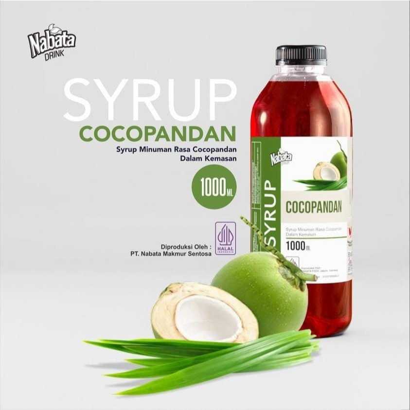 Jual Sirup Rasa Cocopandan 1000ml Nabata Drink | Syrup Cocopandan 1 ...
