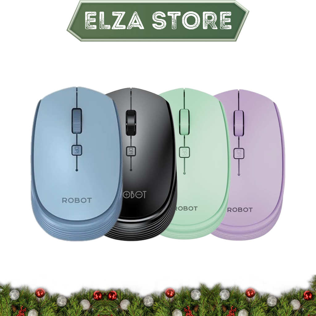 Jual Mouse Wireless Robot M205 2,4GHz 1600DPI Power On/Off Garansi ...