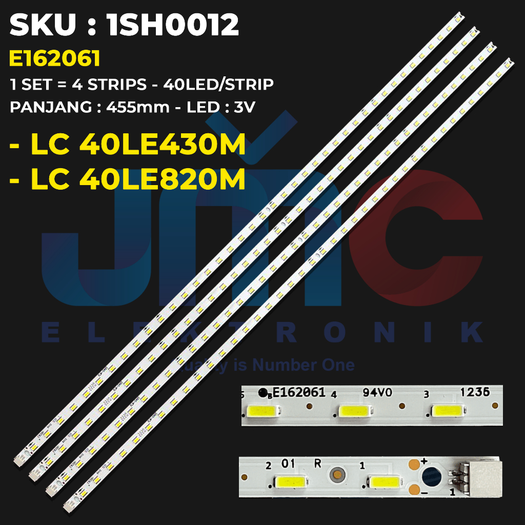 Jual Backlight TV SHARP 40 Inch LC-40LE430M LC-40LE820M E162061 ...