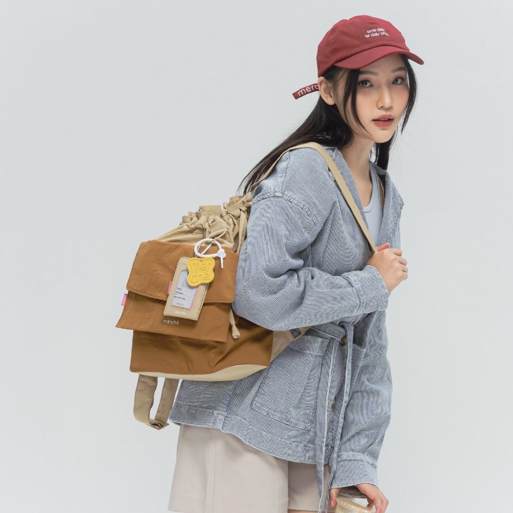 Jual Merche Tas Ransel Wanita Dumpling Duo Twist Version | Shopee Indonesia