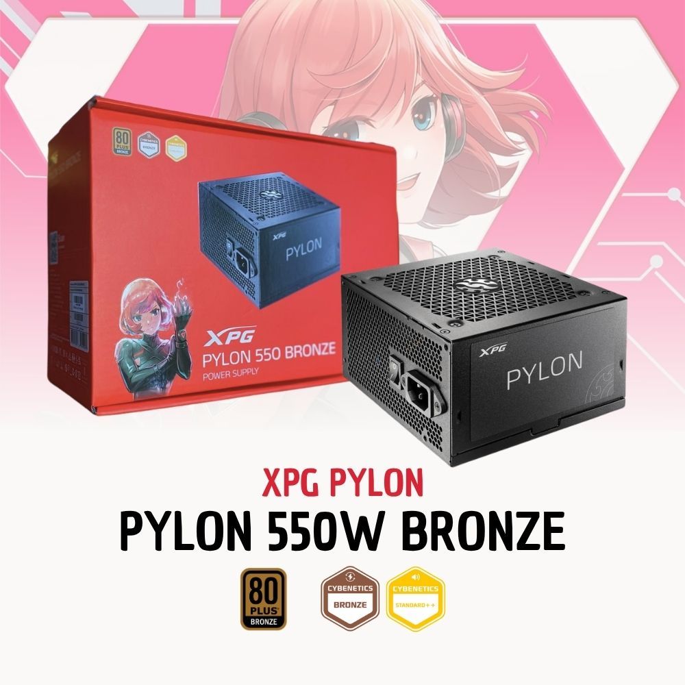 Jual Power Supply 550 Watt XPG Pylon 80 Plus Bronze PSU 550W | Shopee ...
