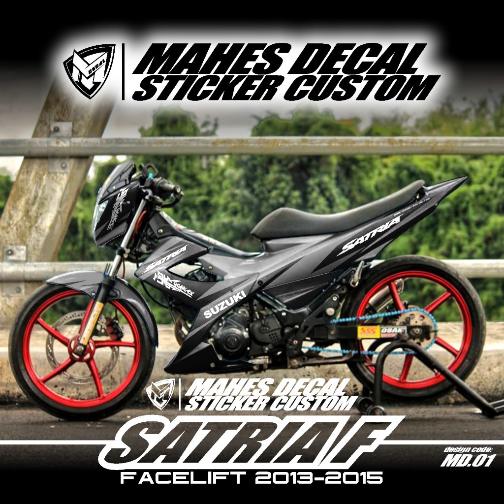 Jual ( COD ) Decal Stiker Suzuki Satria Fu 150 Facelift Full body ...
