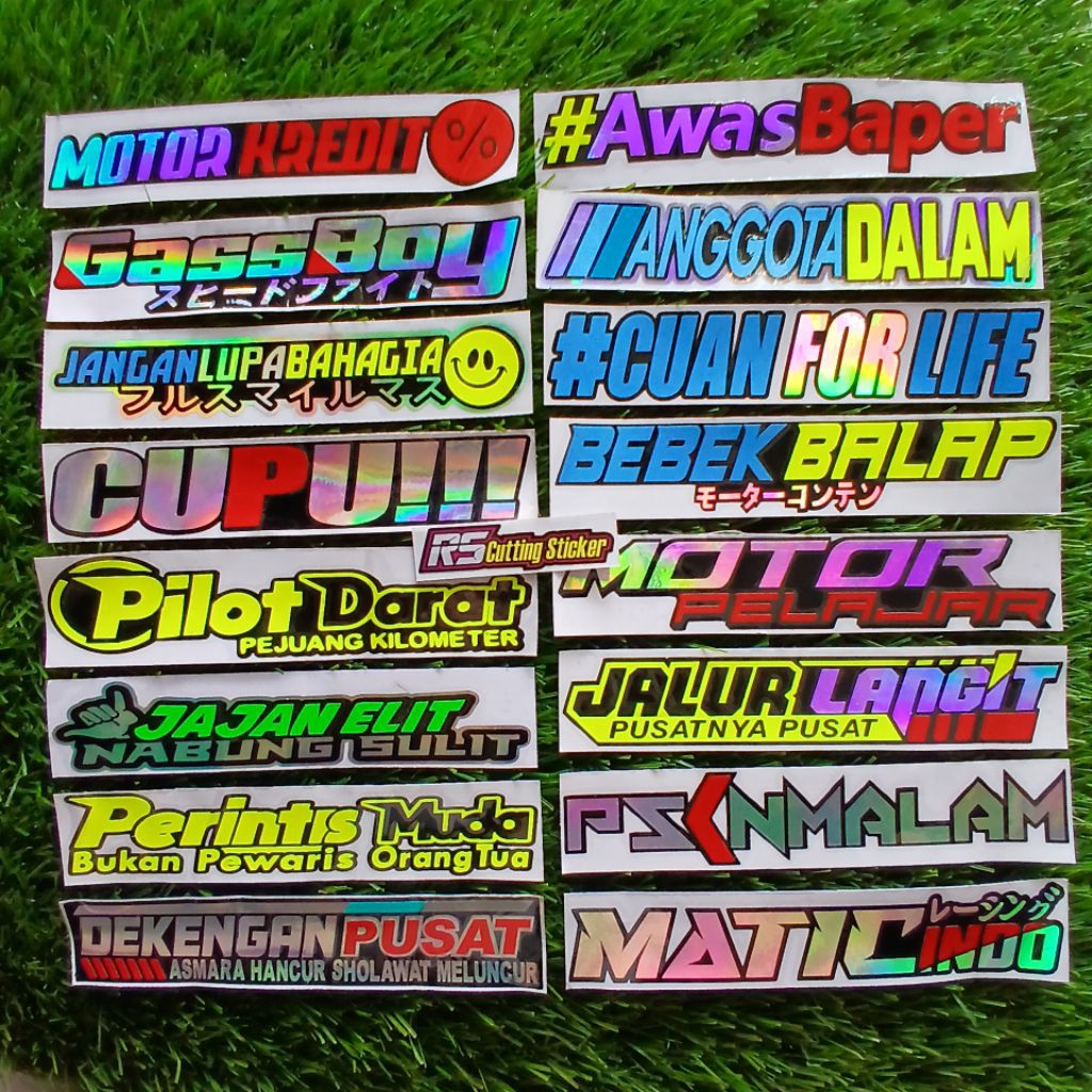 Jual sticker cutting gasbos sticker pilot darat | Shopee Indonesia