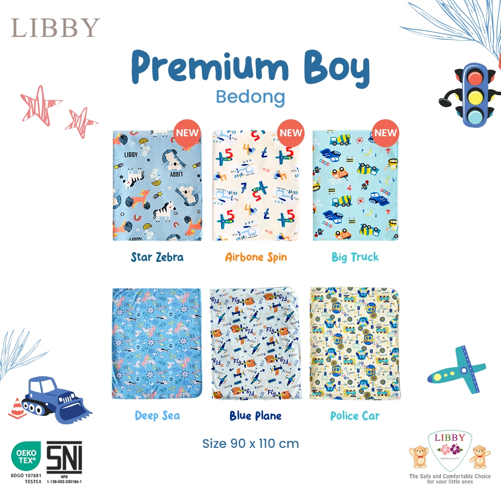 Jual LIBBY 1 pcs Bedong Motif Premium Boy ( 1 pcs ) | Shopee Indonesia