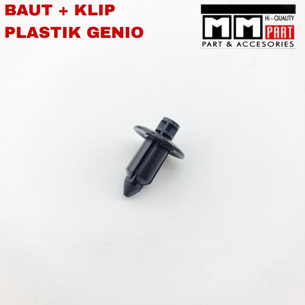 Jual BAUT + KLIP PLASTIK GENIO - Baut Klip Kancing Body Rivet Plastik ...