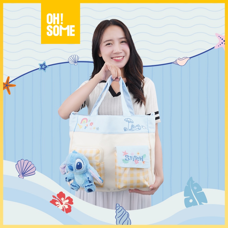 Jual 【OHSOME x Disney】- Egradable Stitch Hand Bag/Crosdbody Bag Tas ...