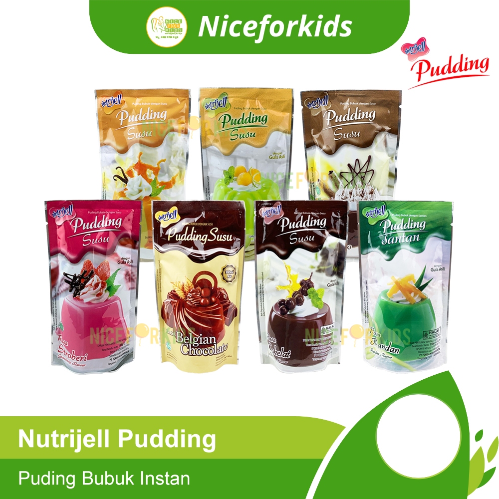 Jual Nutrijell Pudding Milky Powder Puding Susu Instant aneka rasa buah ...