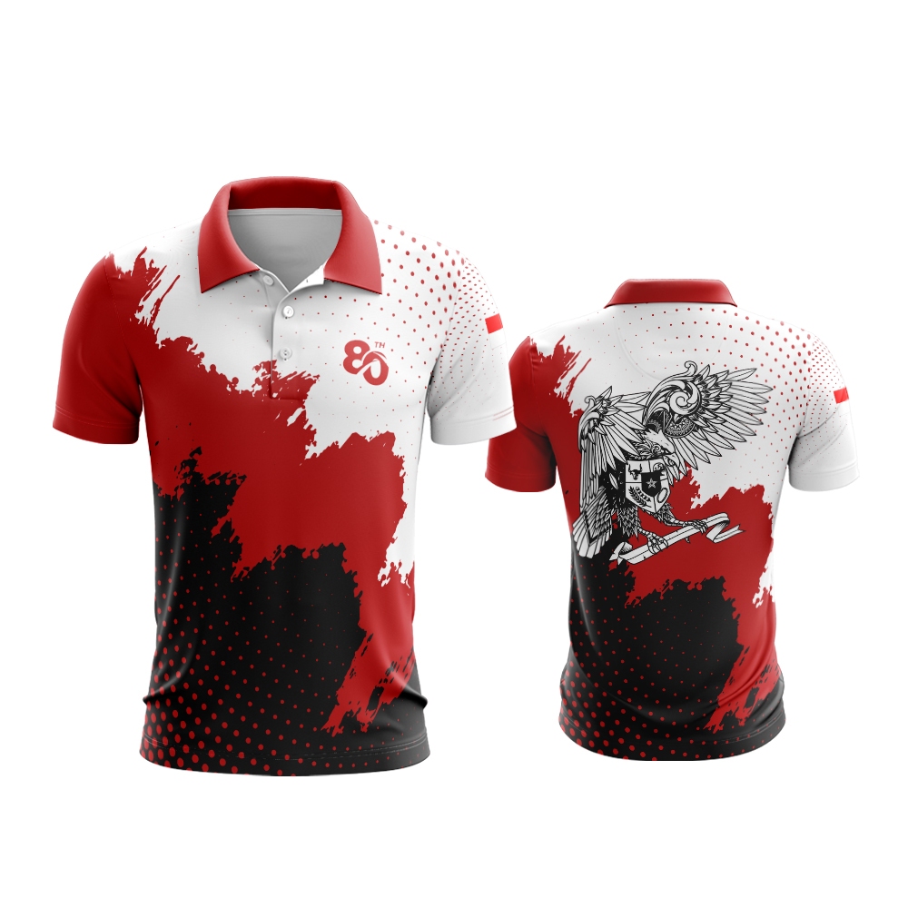 Jual Kaos Wangki Pria Tangan Pendek 17 Agustus HUT RI-80 2025 Printing ...