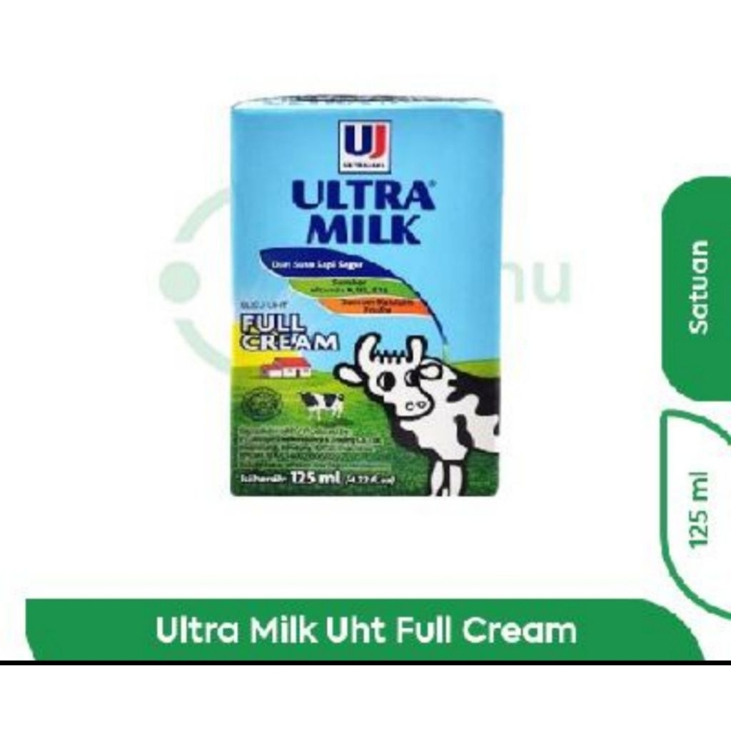 Jual ULTRA MILK UHT FULL CREAM 125ML ( 1 DUS) | Shopee Indonesia