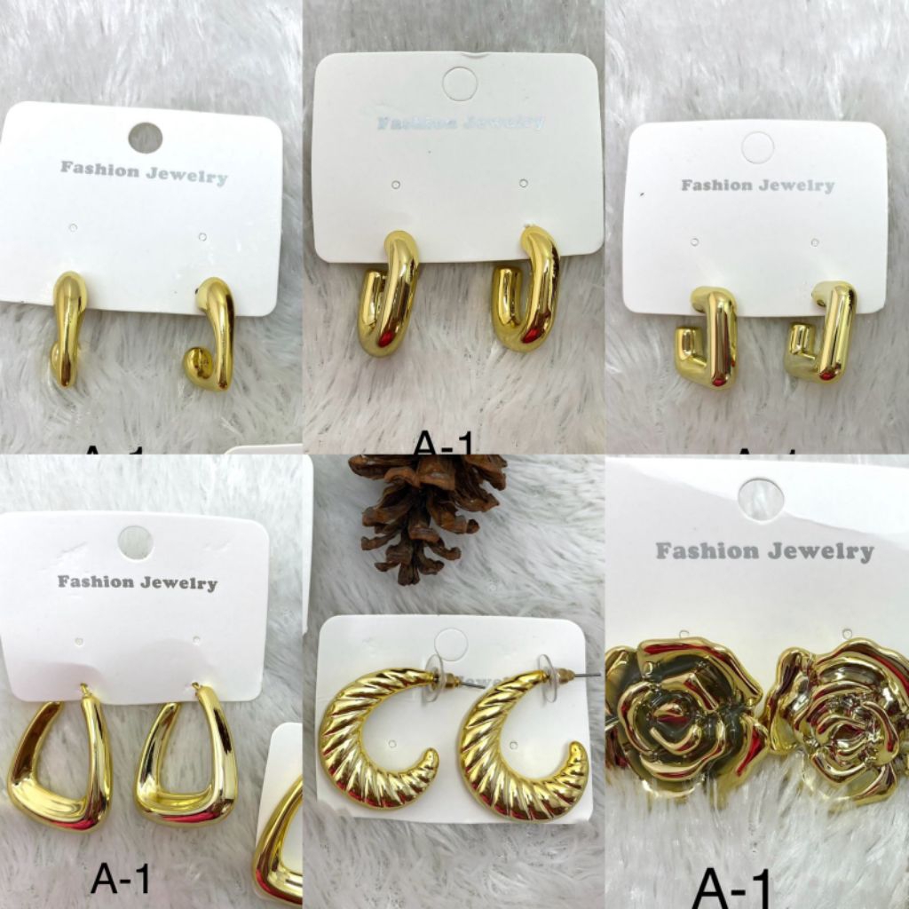 Jual Anting Hijab Fashion/Anting Hijab Korea Anti karat Dan Tidak ...