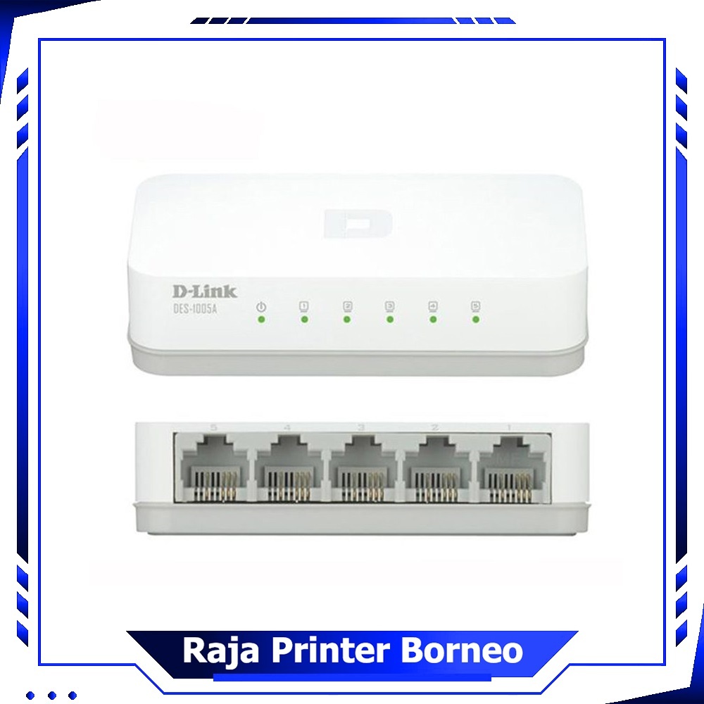 Jual Switch HUB D-LINK DES-1005C 5 Port Unmanaged Switch 100 Mbps Plastic DES 1005C DES1005C ...