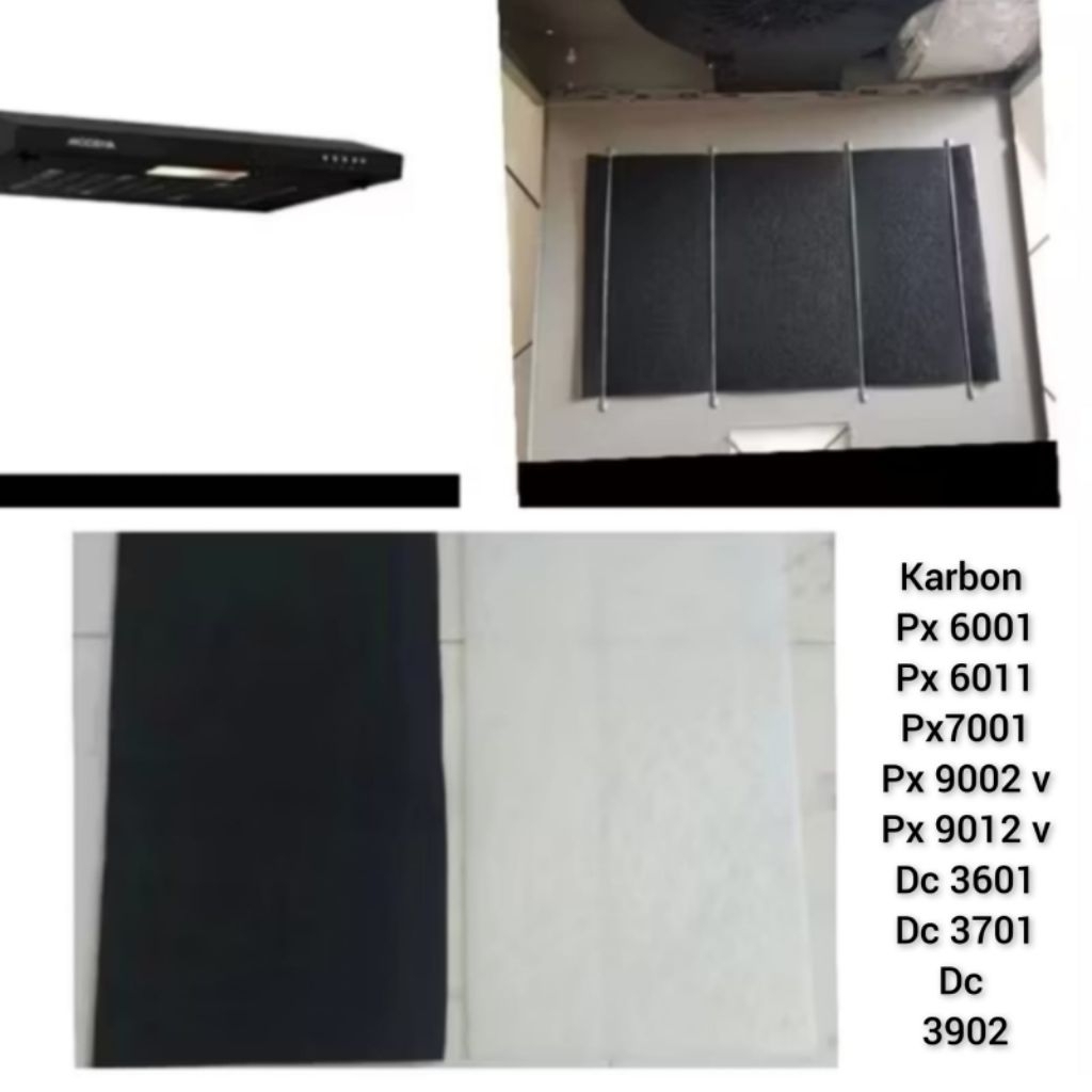 Jual carbon filter cooker hood modena px 6001, px 7001, px 9001 ...