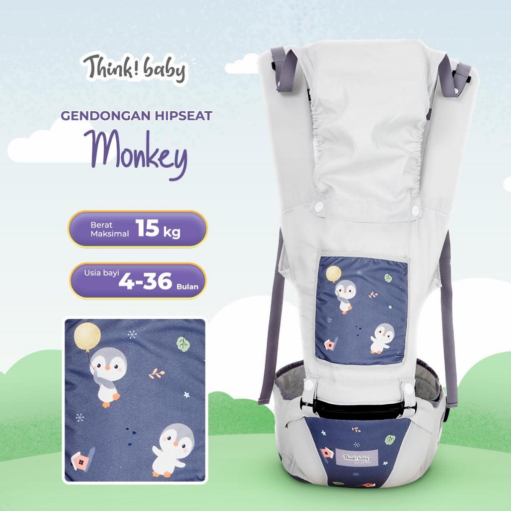 Jual Think! Baby Gendongan Bayi Hipseat Karakter Pinguin + Saku ...