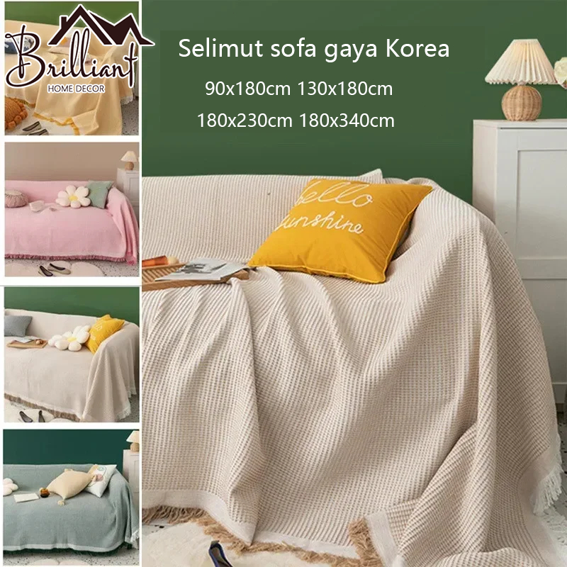 Jual BRilliant Home Nordic Blanket Penutup Sofa Jacquard Selimut Sofa Sofa Cover throw blanket ...