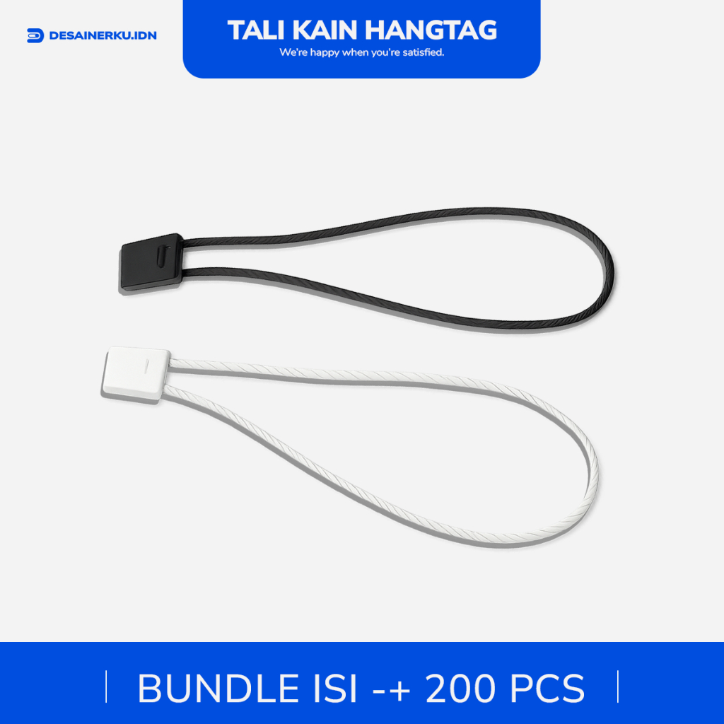 Jual Tali Kain Hangtag | Tali Hangtag kain | Bundle 200 Pcs | Shopee ...
