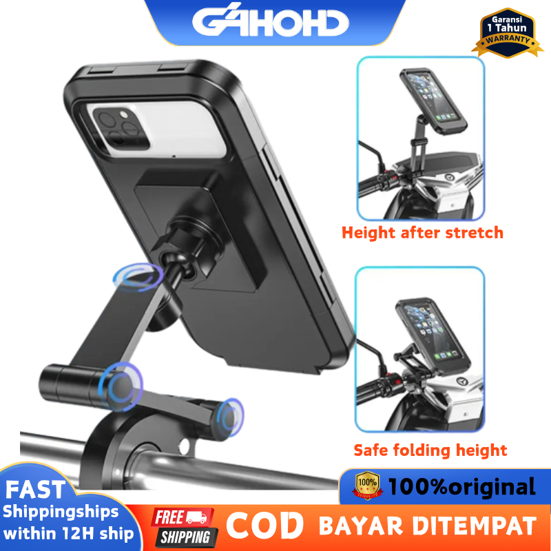 Jual Phone Holder Motor Waterproof Handphone Motor Sepeda Waterproof Tempat Dudukan Hp Sepeda ...