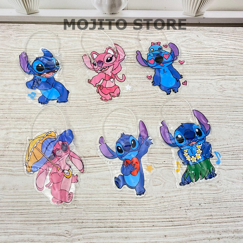 Jual POUCH PVC LILO AND STITCH DENGAN GAGANG PEGANGAN ZIPPER ZIP LOCK ...