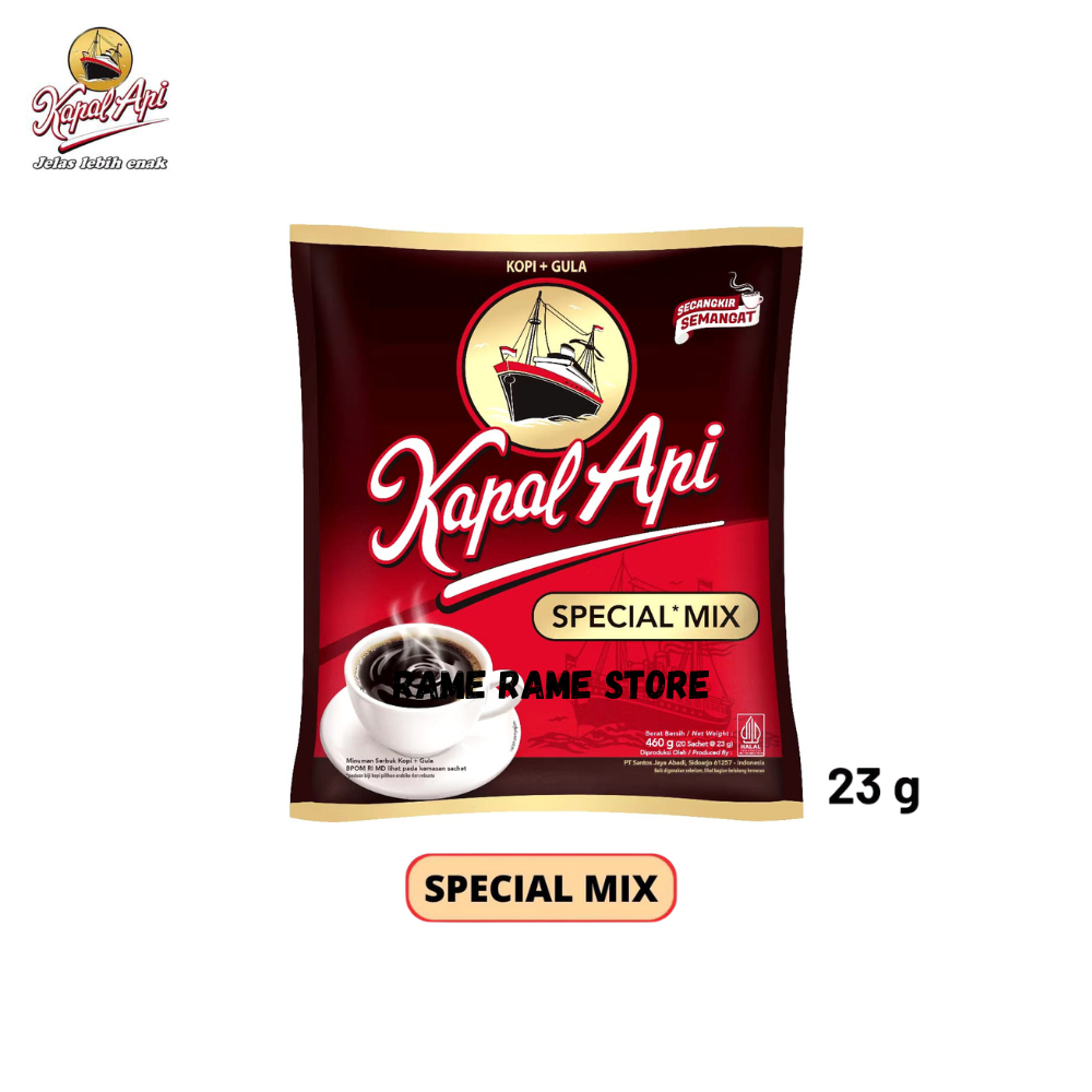 Jual Kopi Kapal Api Special Mix / Kopi Hitam + Gula (25gr) Harga 1 ...