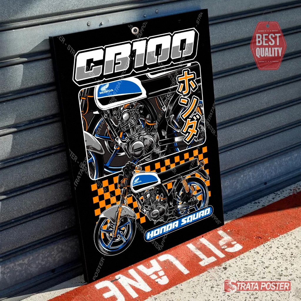 Jual Poster motor honda cb 100 Hiasan dinding bengkel | Shopee Indonesia
