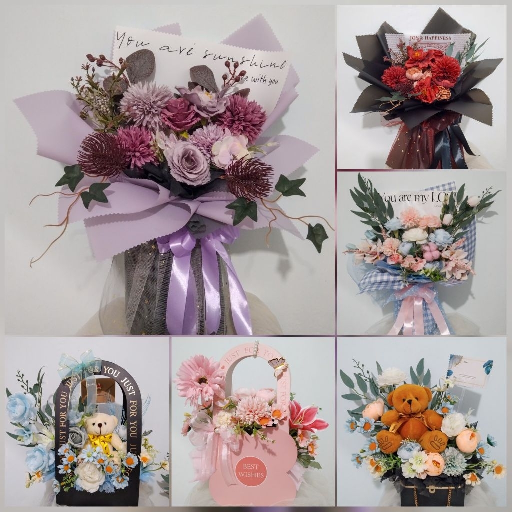Jual READY SIAP KIRIM BUKET BUNGA ARTIFICAL BUKET GRADUATION WISUDA ...