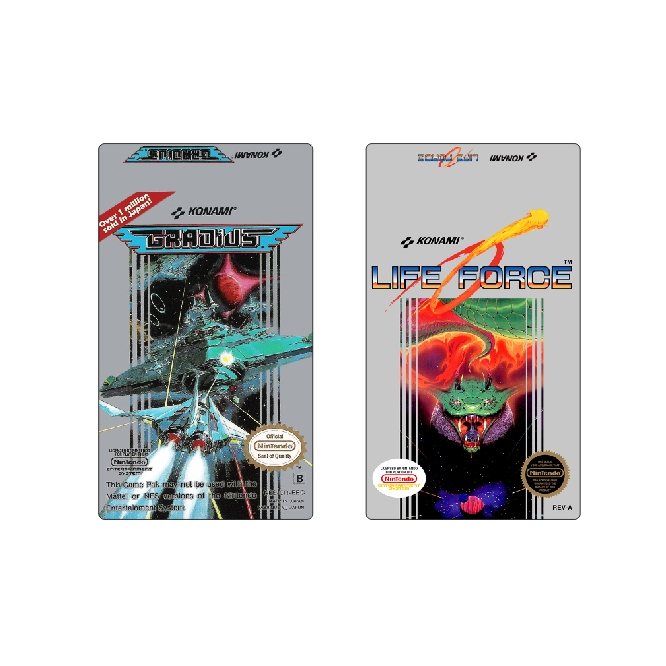 Jual Stiker “Label Kaset NES” Jadul Game “Gradius Life Force” Nintendo ...