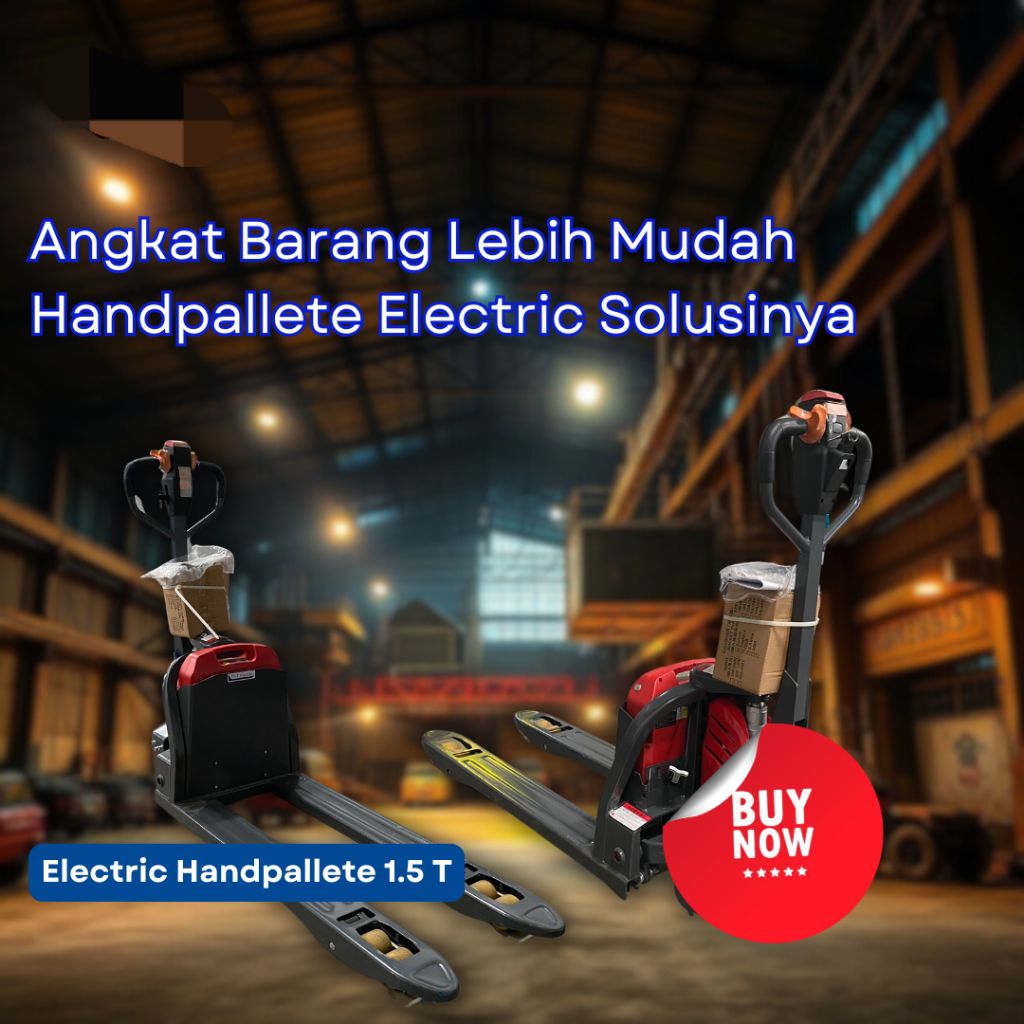 Jual Electronic Hand Pallet 1.5 tons Full Electric with 75AH Battery ...
