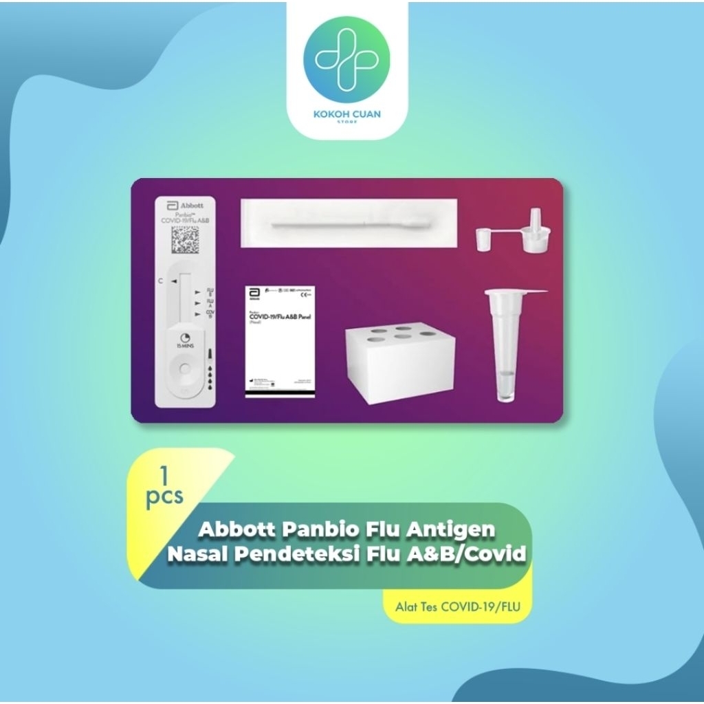 Jual Abbott Panbio Flu Antigen Nasal isi 1 Pcs Pendeteksi Flu A/B and ...