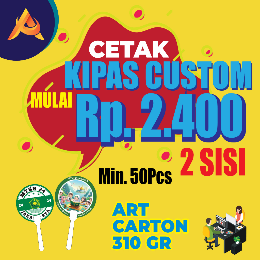 Jual kipas Custom gambar, Kipas Design suka-suka, Kipas tangan Custom ...