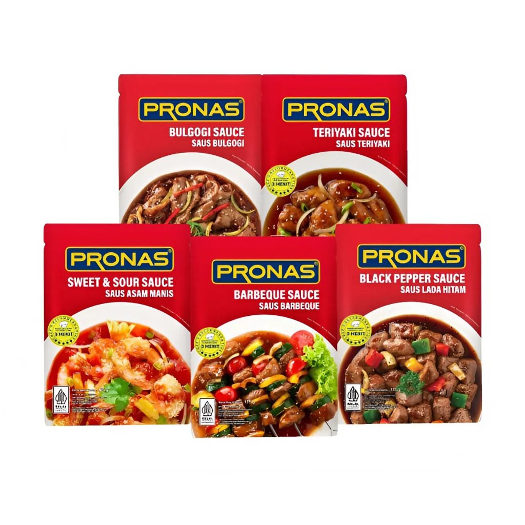 Jual Pronas Styr Fry Sauce Black Pepper / Teriyaki / Barbeque / Pronas ...