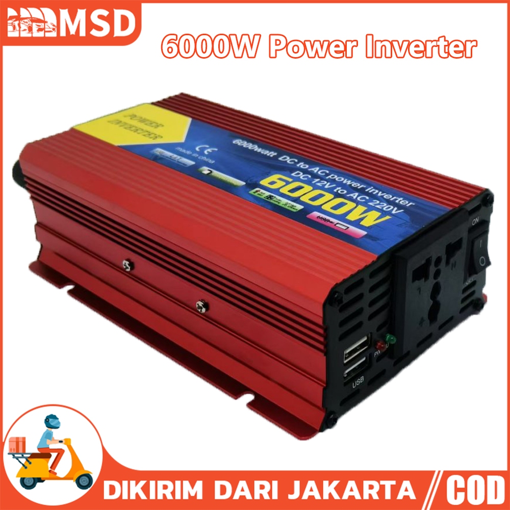 Jual Inverter 6000 Watt Power Inverter DC Ke AC Universal Inverter Mobil 12V/24V | Shopee Indonesia