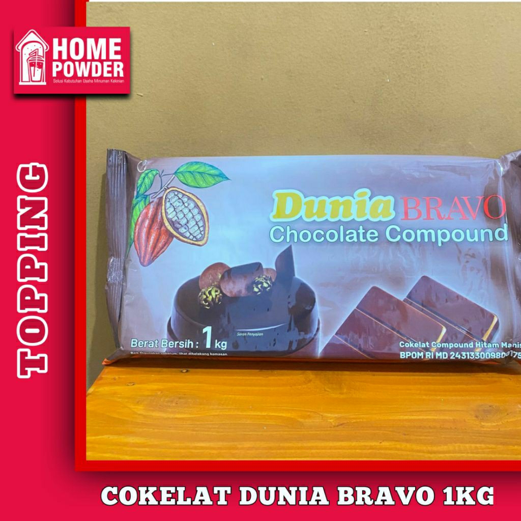 Jual Coklat Compound Dunia Baking Chocolate BRAVO 1kg Coklat batangan ...
