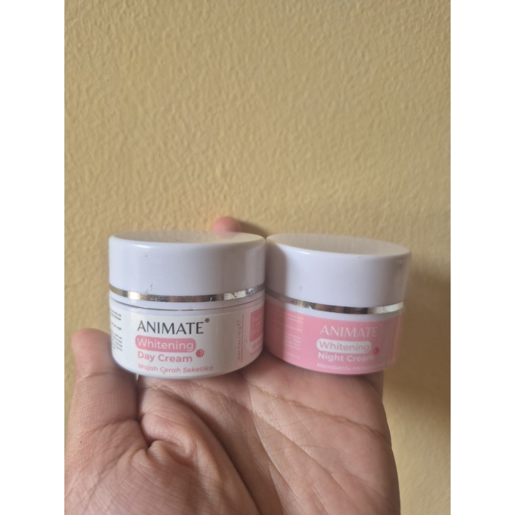 Jual ANIMATE Whitening Day Cream dan Night Cream 10 gram | Shopee Indonesia