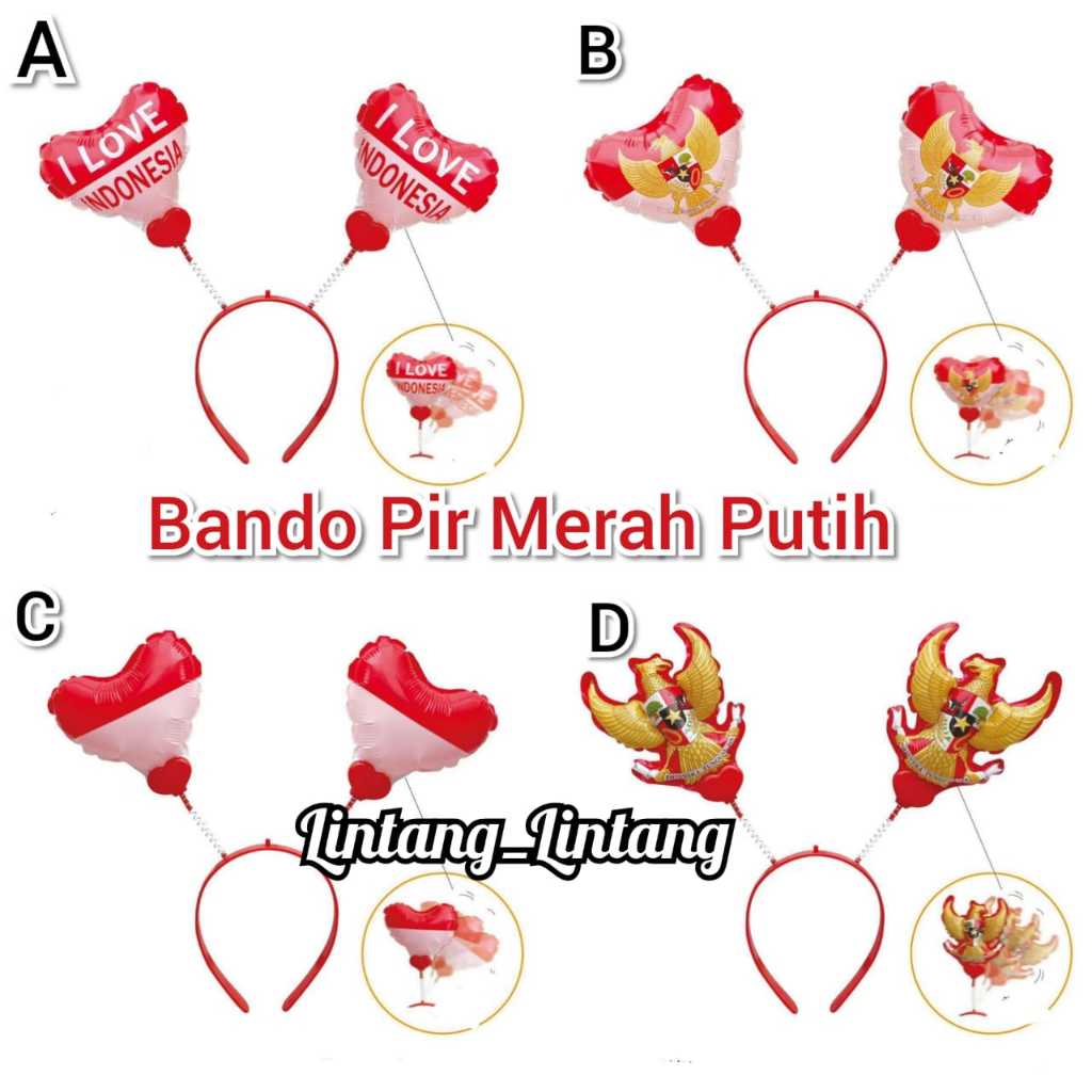 Jual Bando Merah Putih HUT RI Kemerdekaan Pawai 17 Agustusan - Bando ...