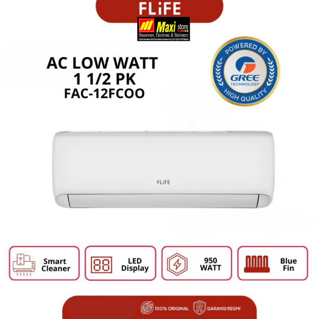 Jual FLIFE AC LOW WATT - Pendingin Ruangan Hemat Listrik - Self ...