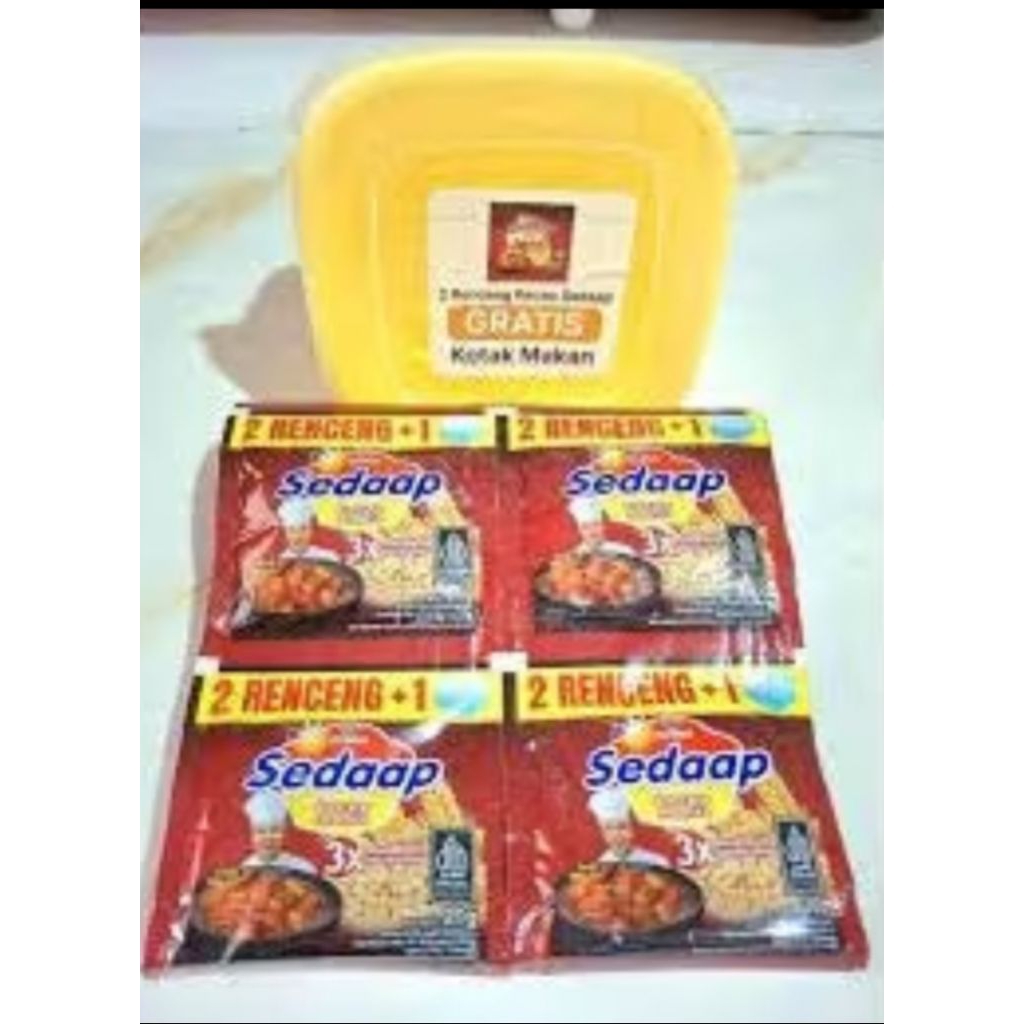 Jual 2 RENCENG ISI 24 SACHET KECAP MANIS SEDAP MERAH + GRATIS KOTAK ...